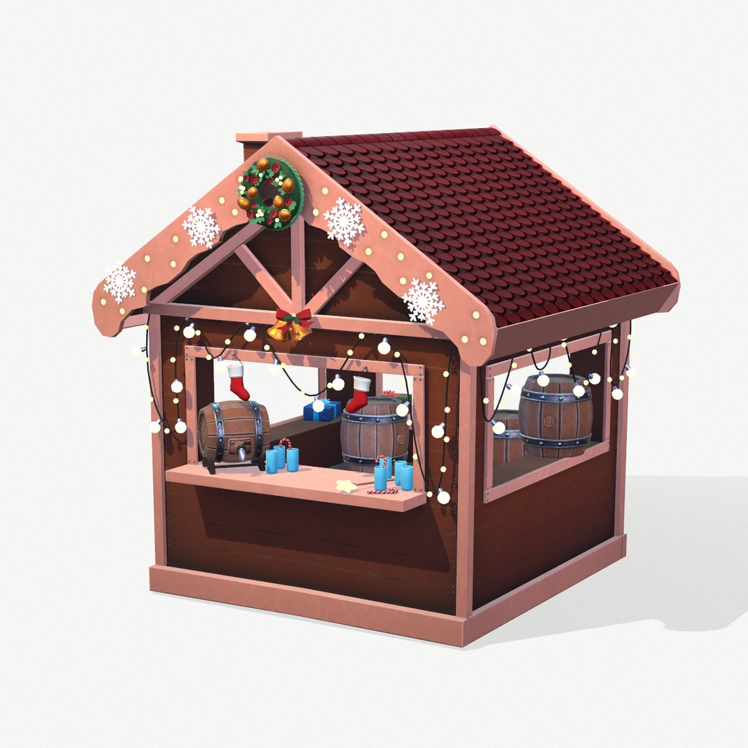 3D Model Christmas House - TurboSquid 1885452