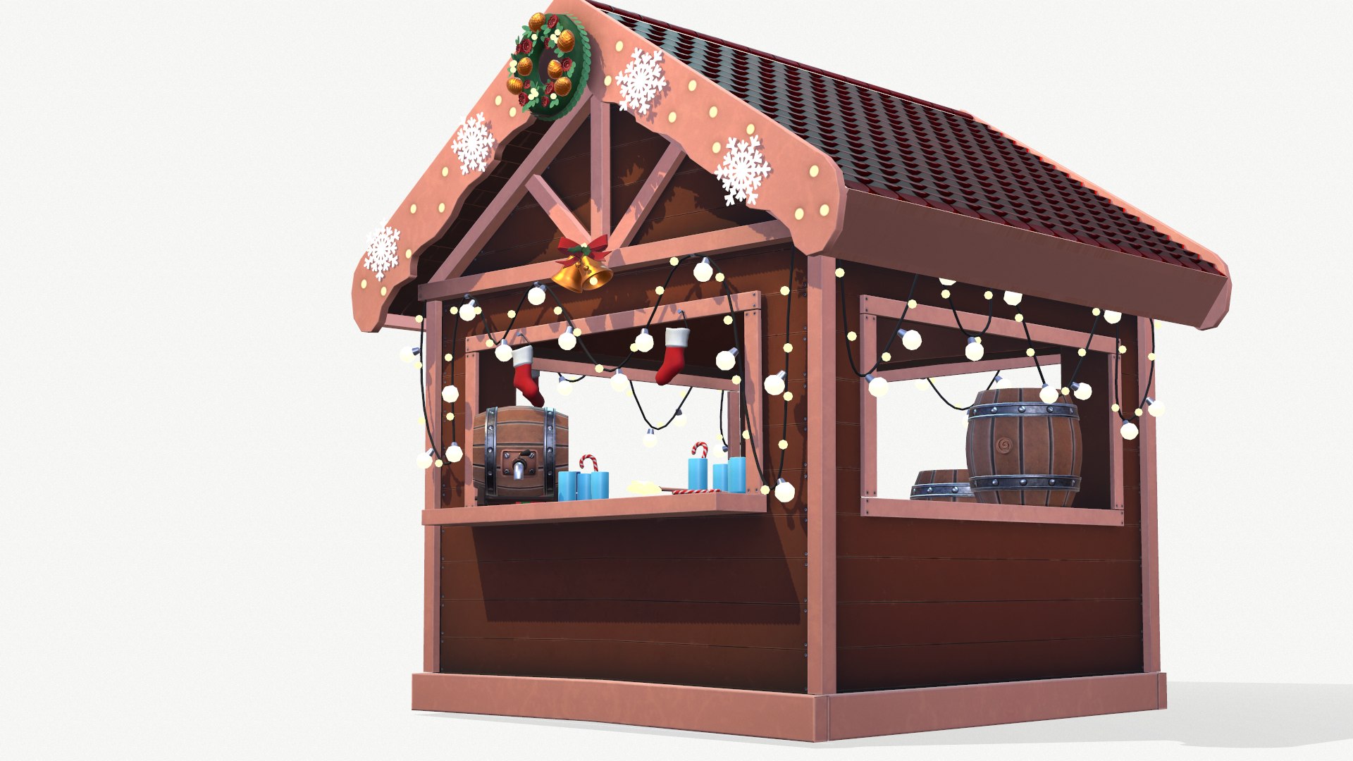 3D Model Christmas House - TurboSquid 1885452