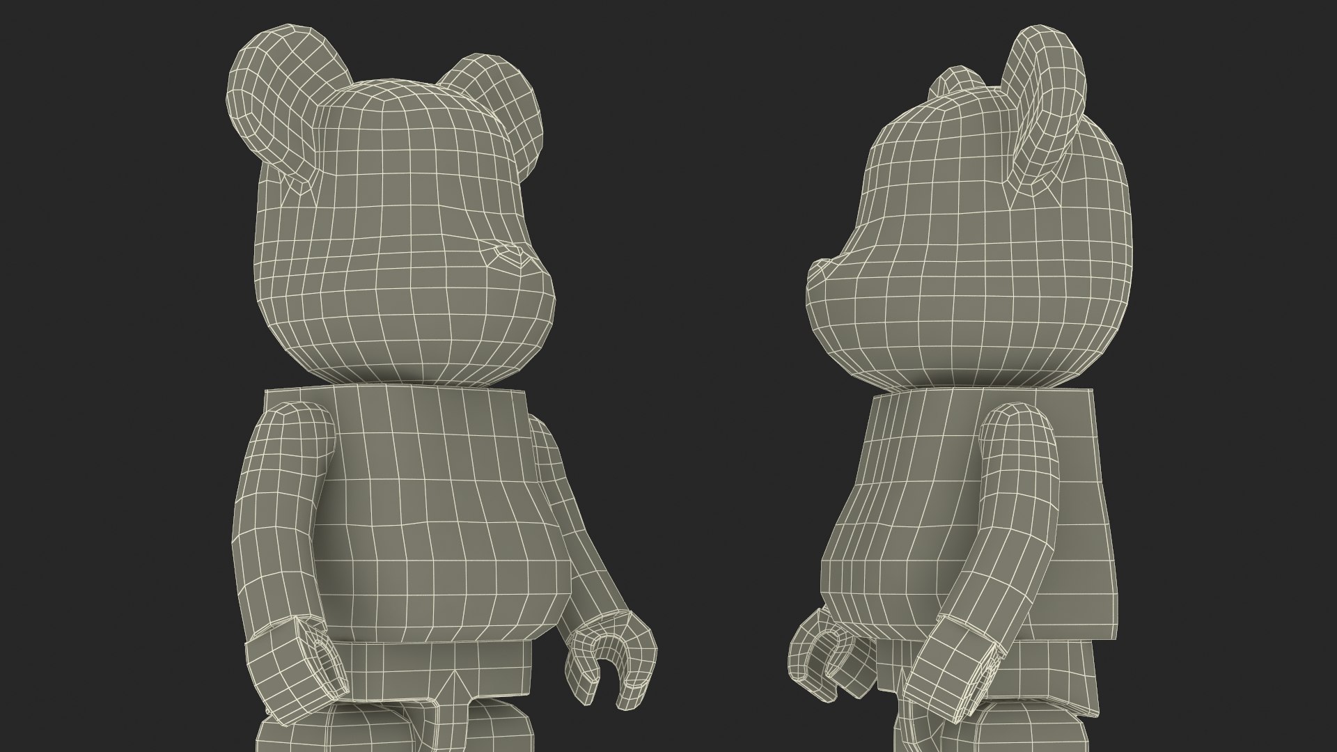 Collectible Figure Bearbrick Black 3D Model - TurboSquid 2246379