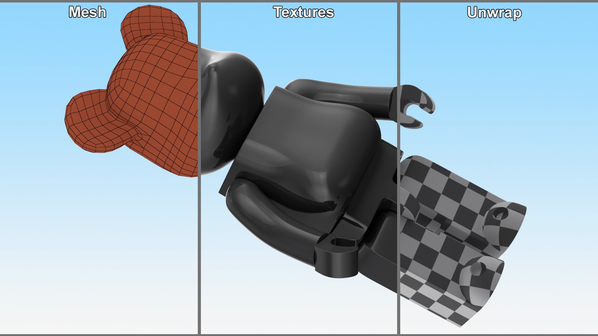 Collectible Figure Bearbrick Black 3D Model - TurboSquid 2246379