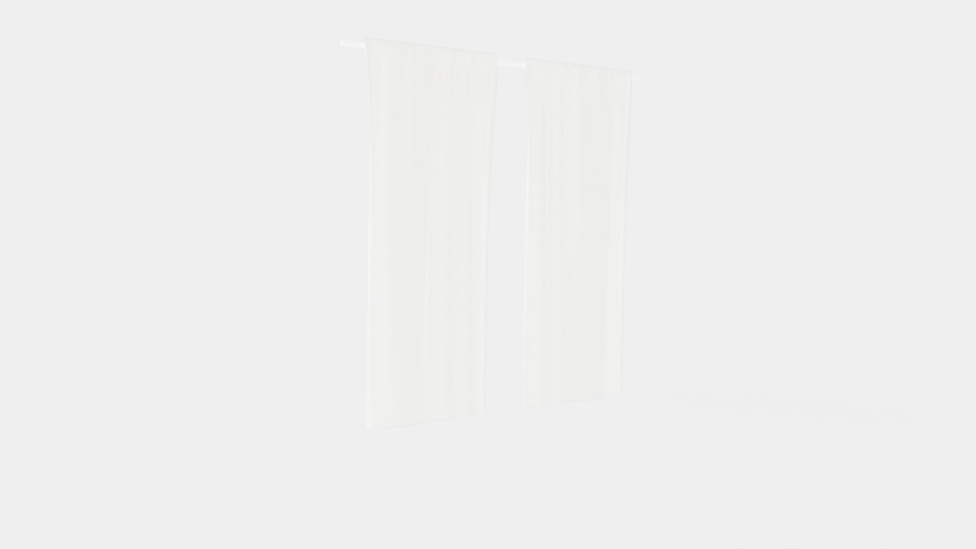 Multiway Curtains White 3D Model - TurboSquid 2246684