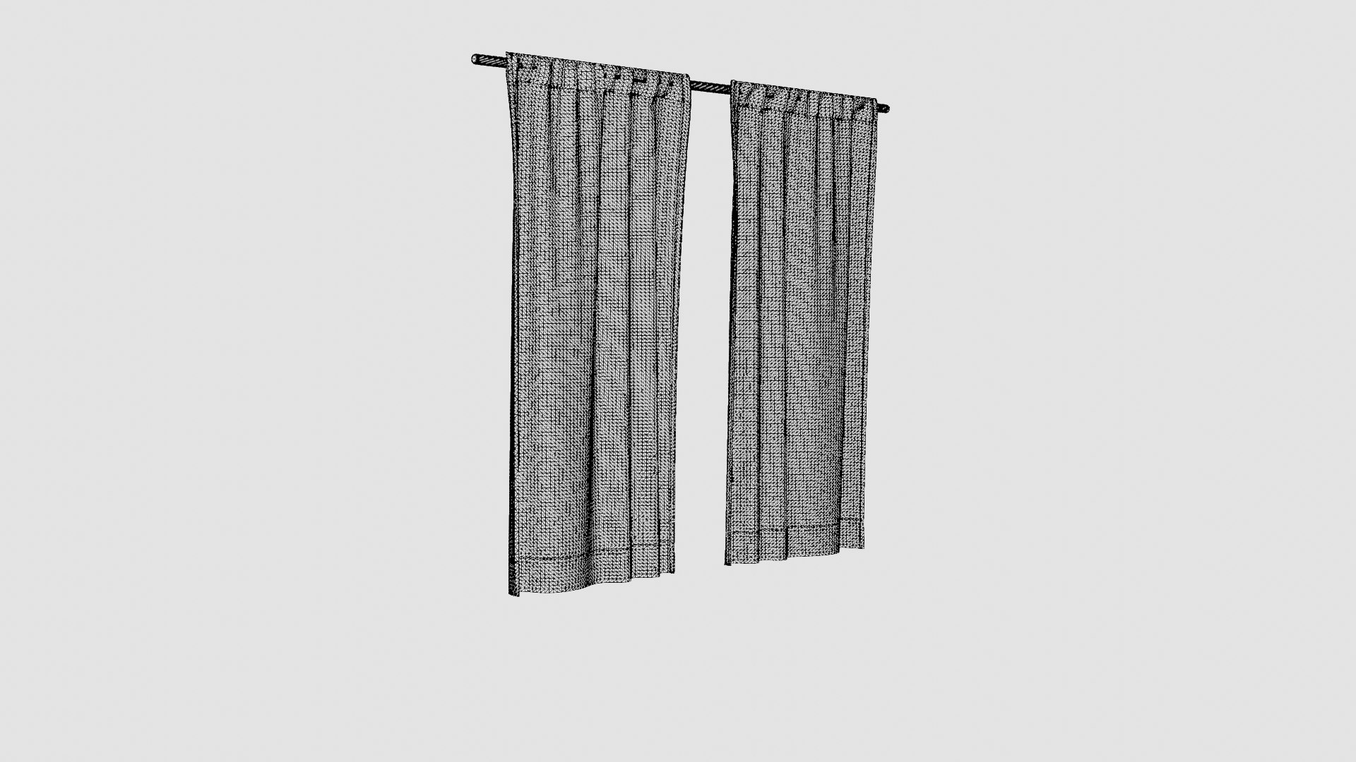 Multiway Curtains White 3D Model - TurboSquid 2246684