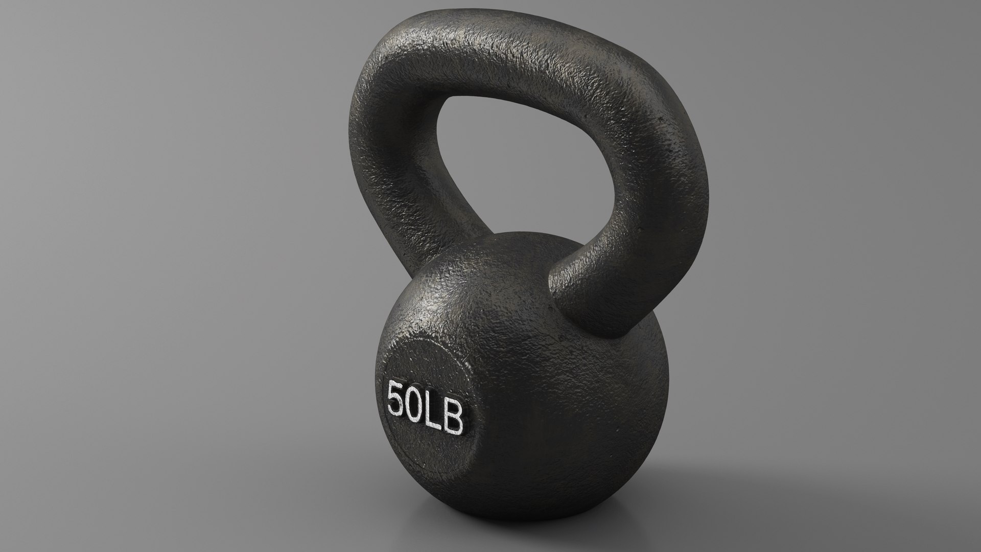 Iron Competition Kettlebell Weight 50lb 3D Model - TurboSquid 2068871