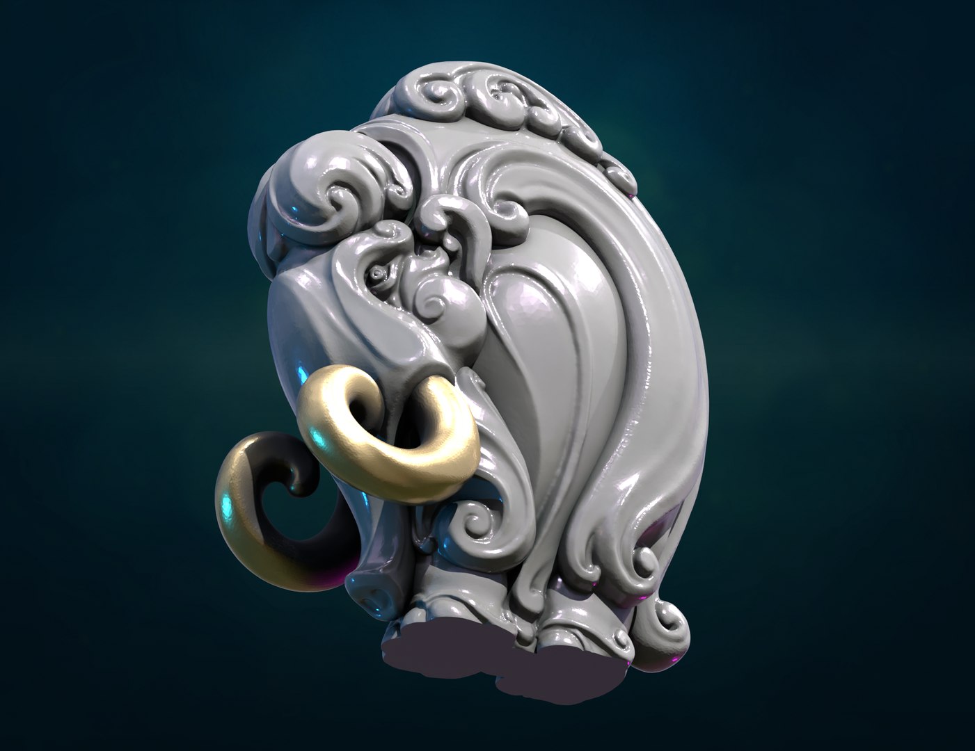3D Mammoth II Model - TurboSquid 2298548
