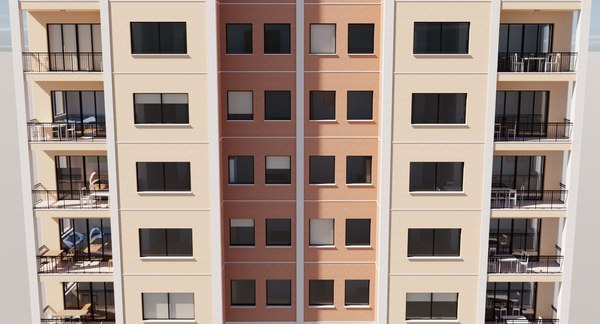 residential building 3d model