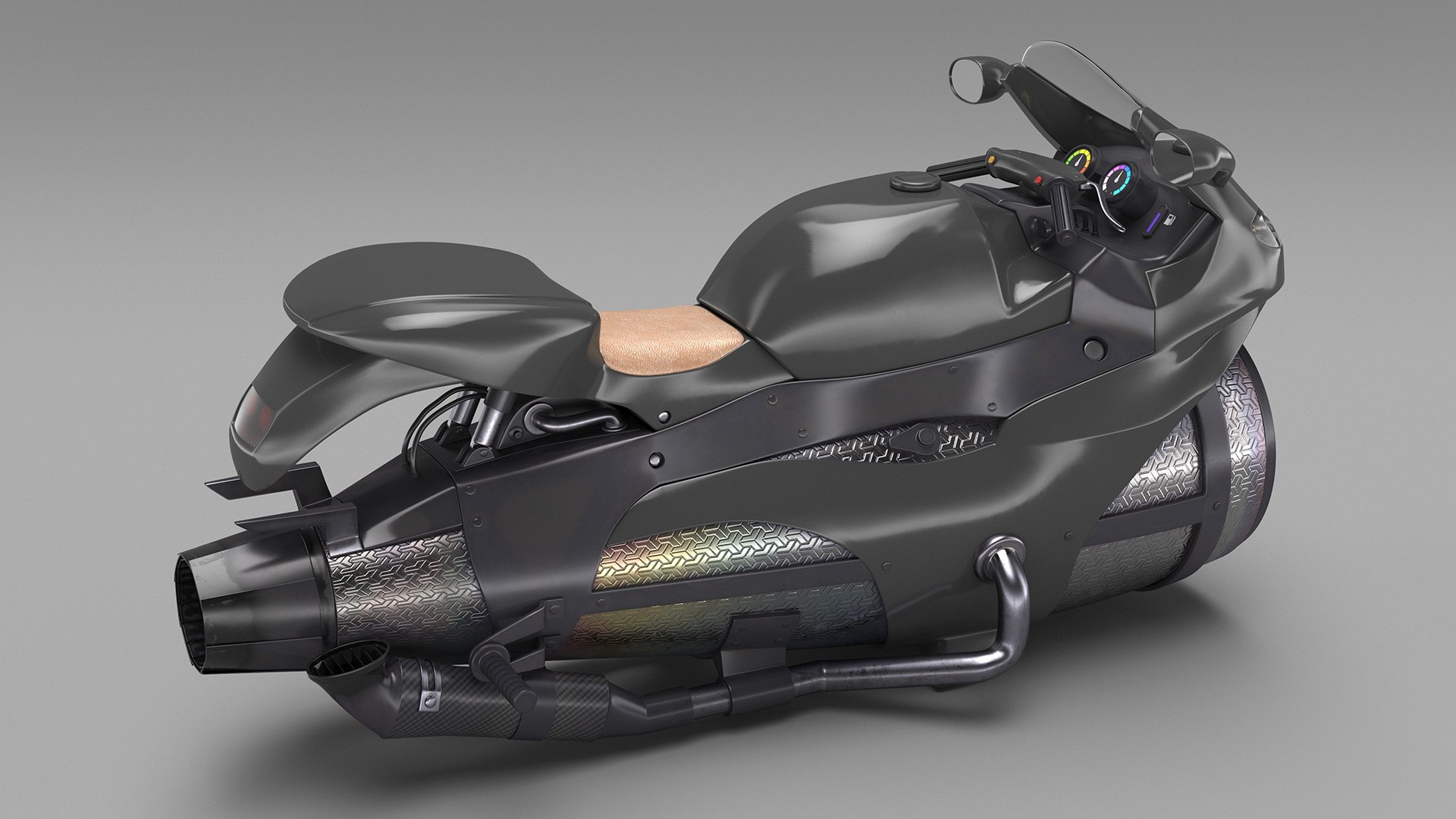 3D Futuristic Armored Robot On Motorcycle - TurboSquid 2267076