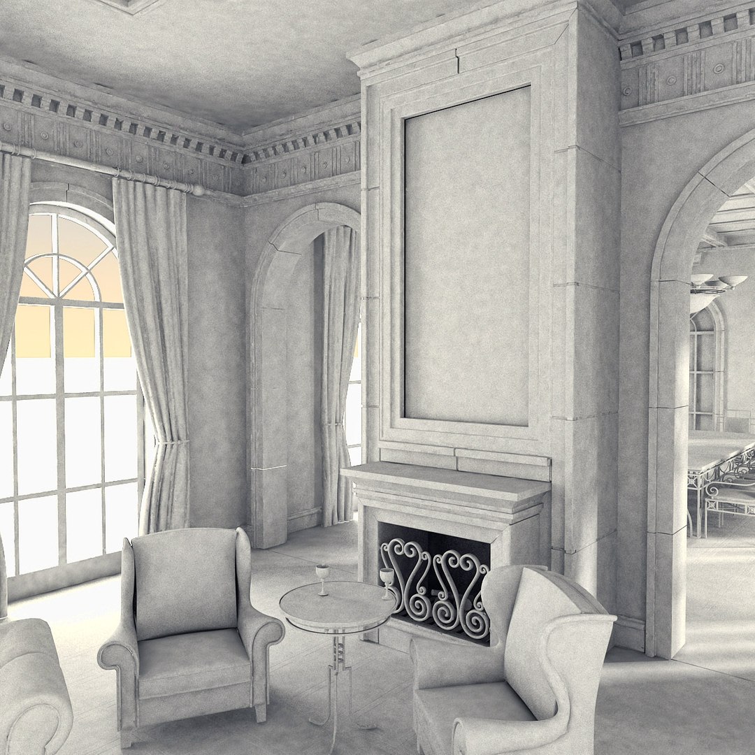 3d Model Classic Interior