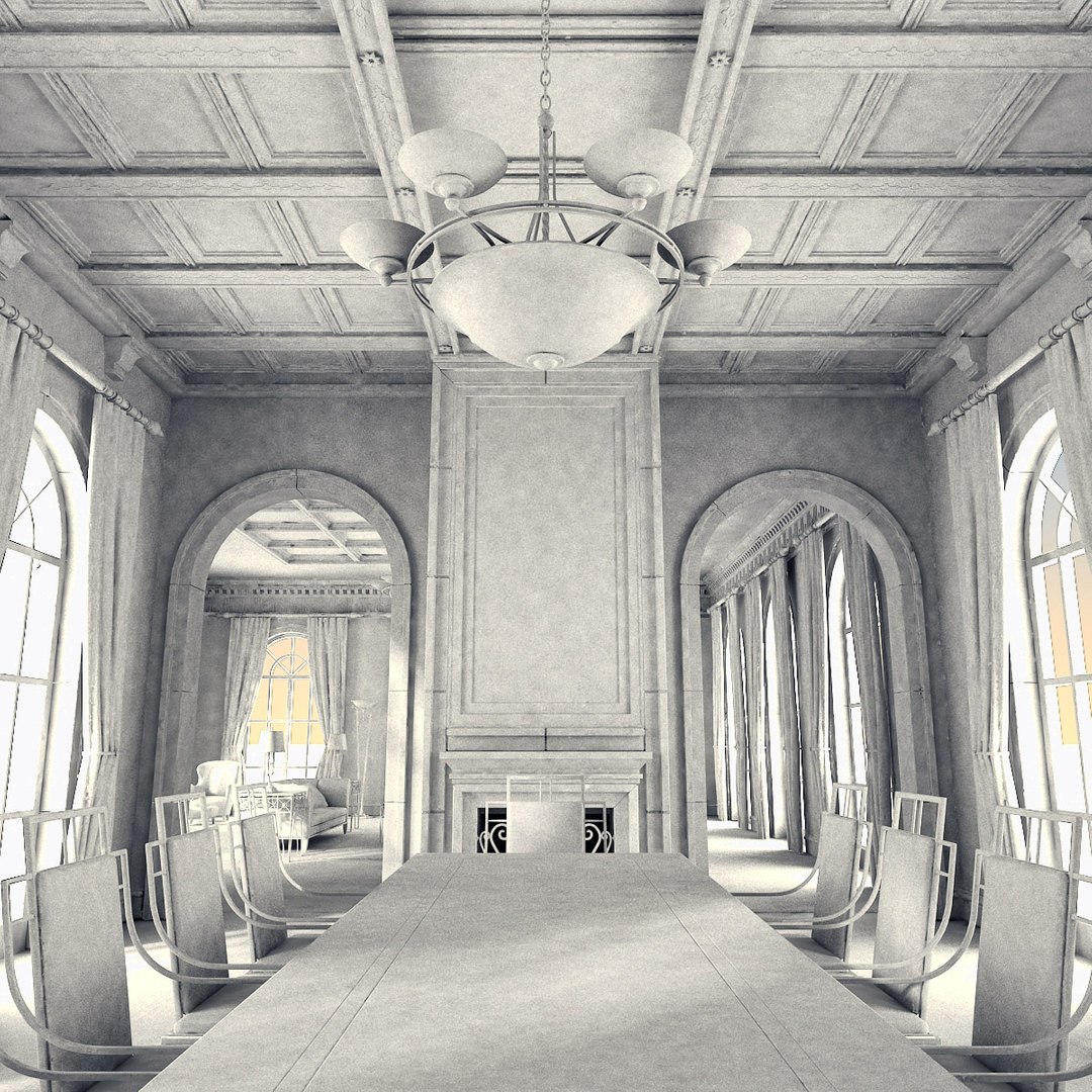 3d Model Classic Interior