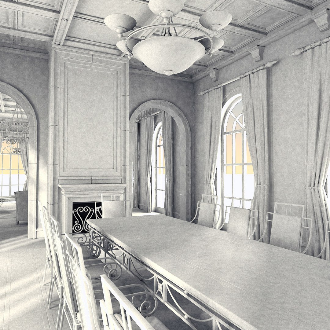 3d Model Classic Interior