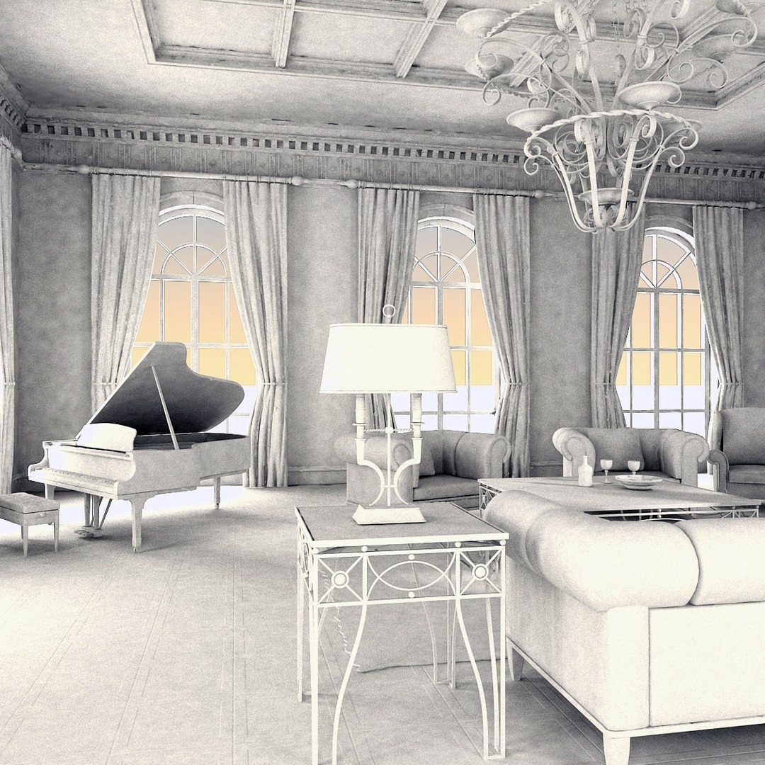 3d Model Classic Interior