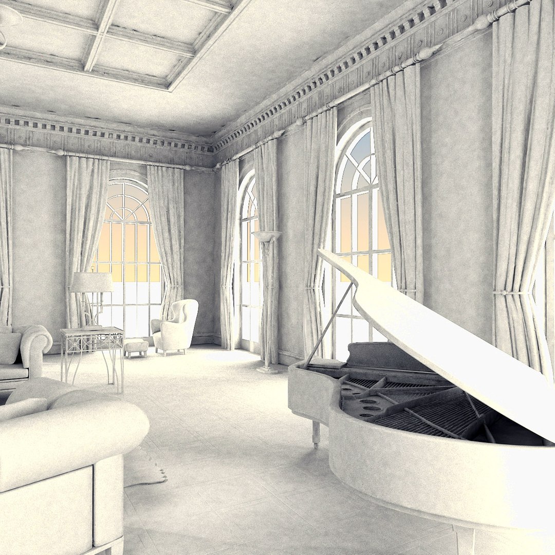 3d Model Classic Interior