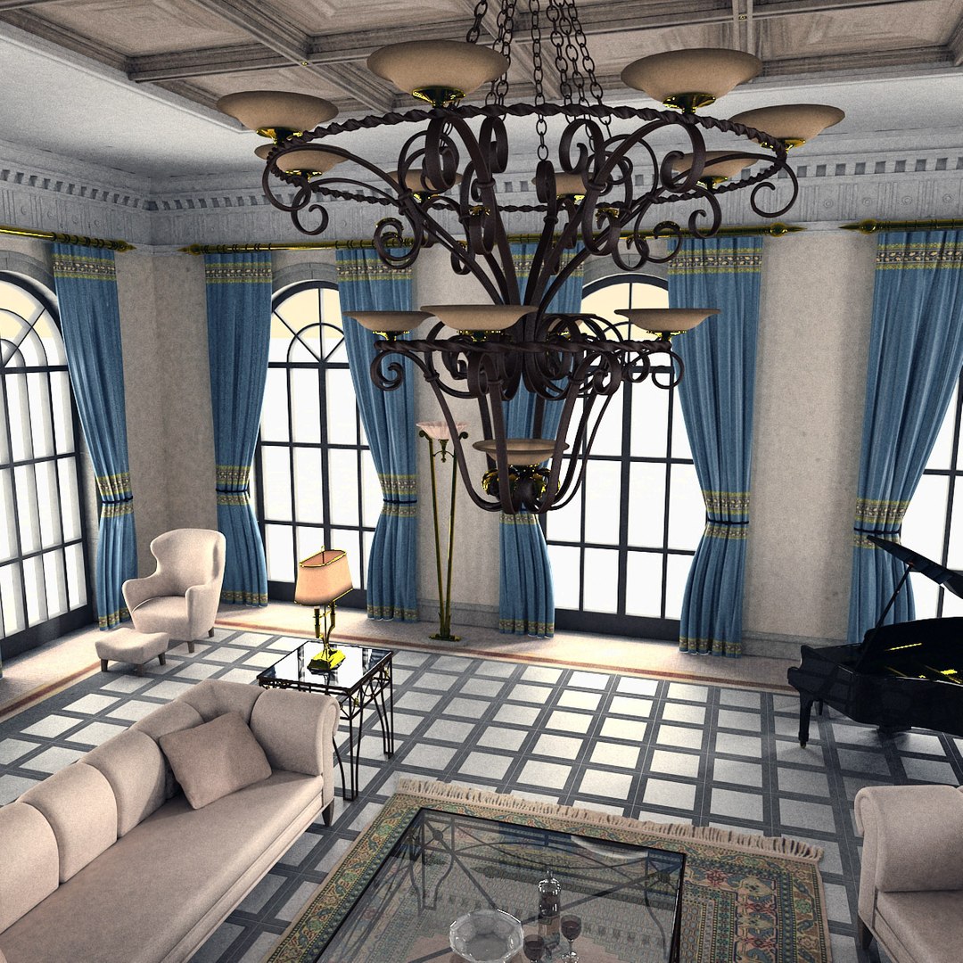 3d Model Classic Interior