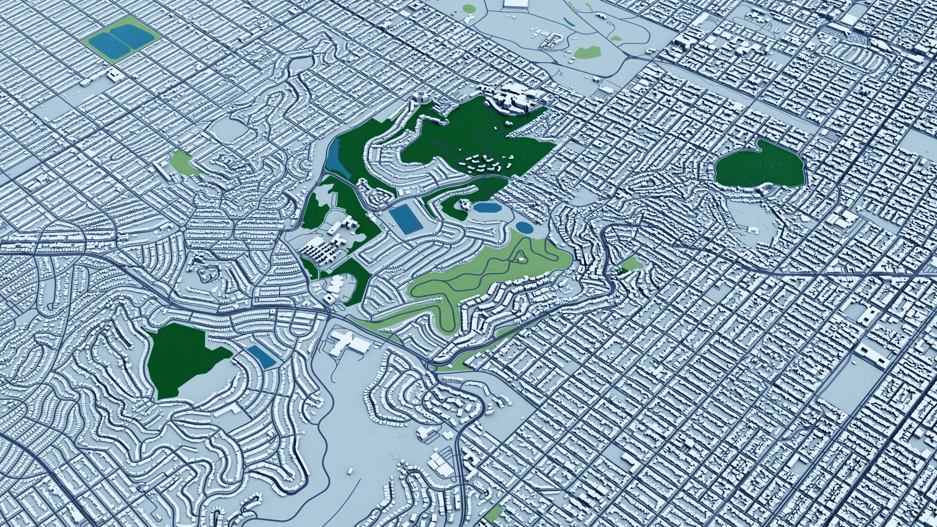 San Francisco City Terrain 3D Model - TurboSquid 1401492