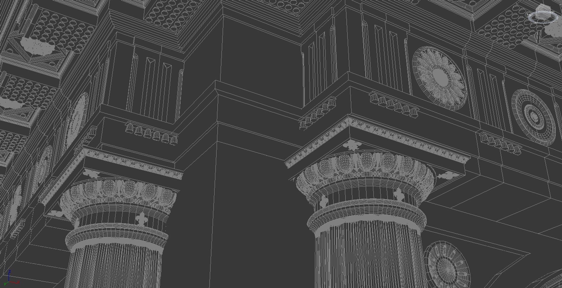 Arch Doric Column With Pedestal And Entablature On Vignola 3D Model 3D Model - TurboSquid 2287525