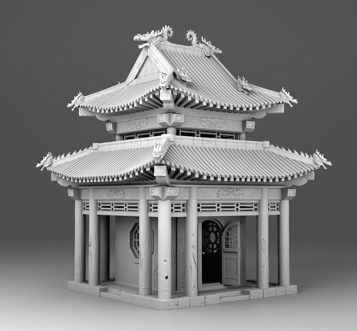 Mini Chinese House 3D Model - TurboSquid 1948110