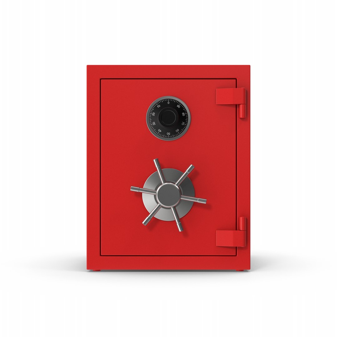 Red Safe 3D - TurboSquid 1926183