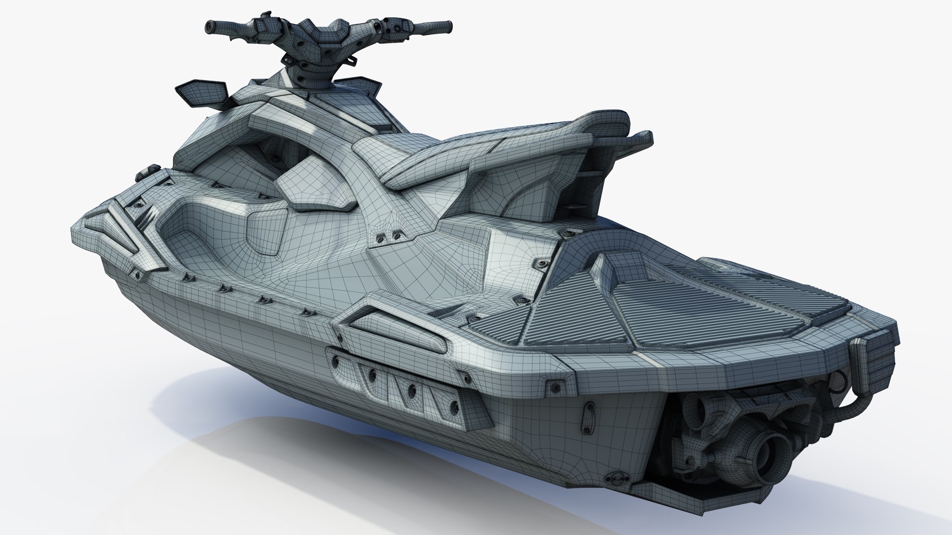 3D Yamaha JetBlaster DLX 3-UP WaveRunner - TurboSquid 2284780