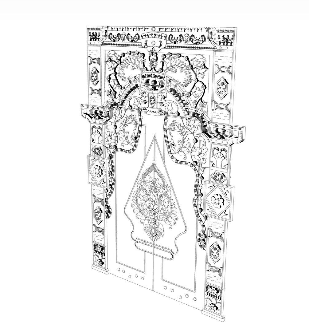 GEBYOK INDONESIAN BALINESE TRADITIONAL DOORS 3D Model - TurboSquid 2192083