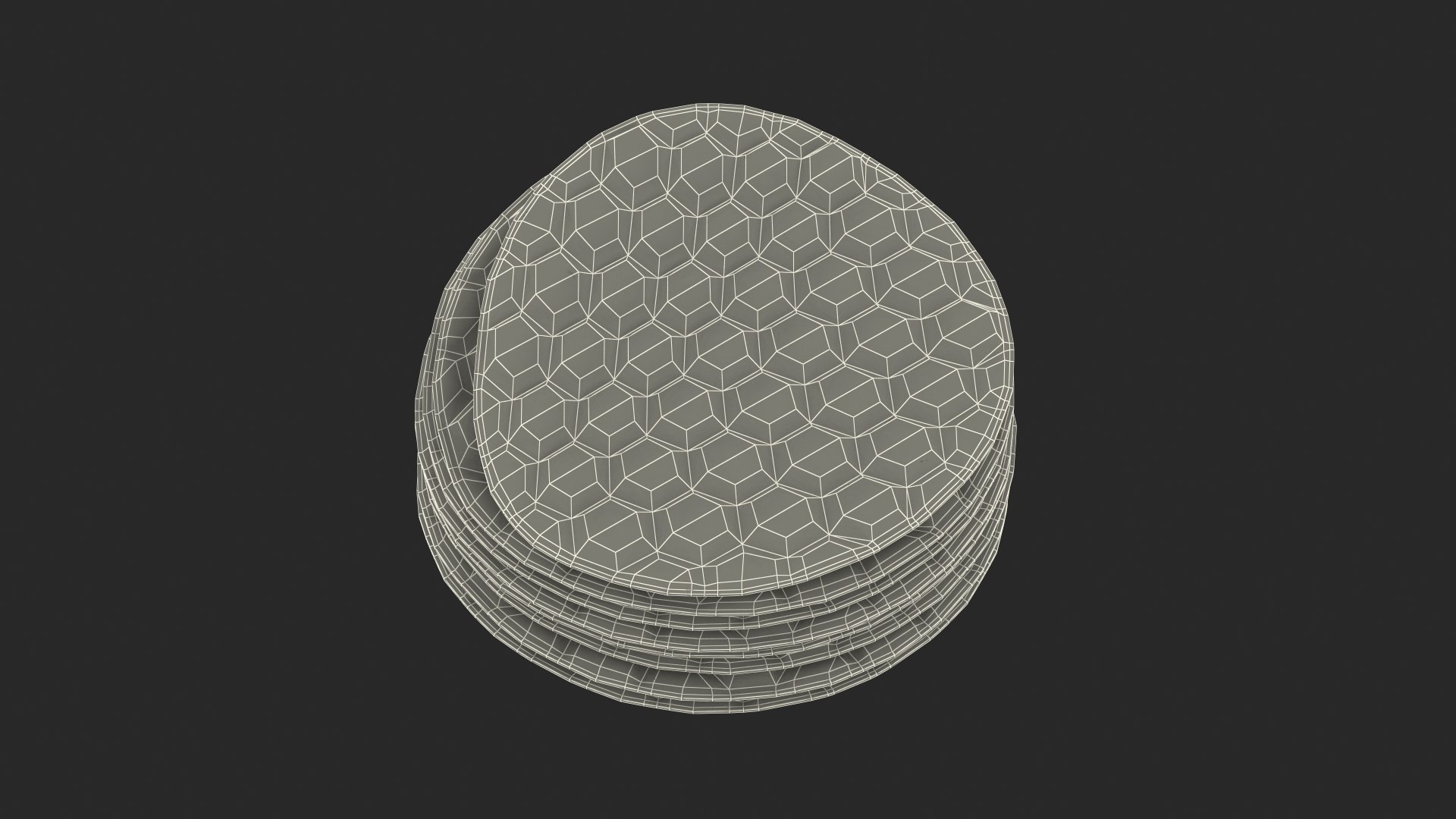 Cotton Pads Stack model - TurboSquid 2046636