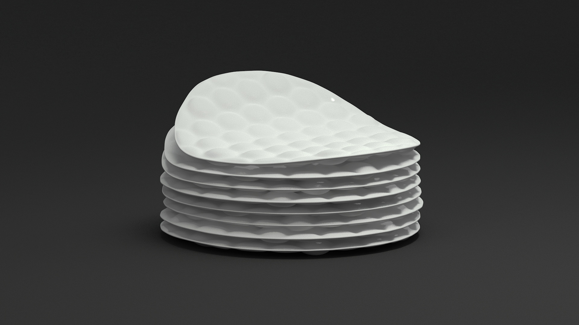 Cotton Pads Stack Model - TurboSquid 2046636