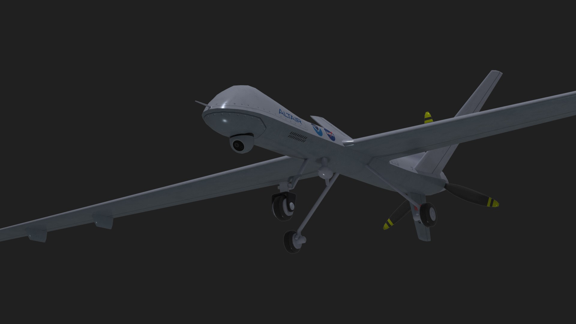 Reaper UAV 3D Model - TurboSquid 2040761