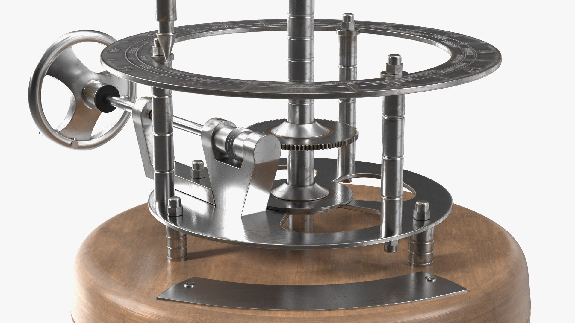 3D Steel Vintage Solar System Orrery - TurboSquid 2092954