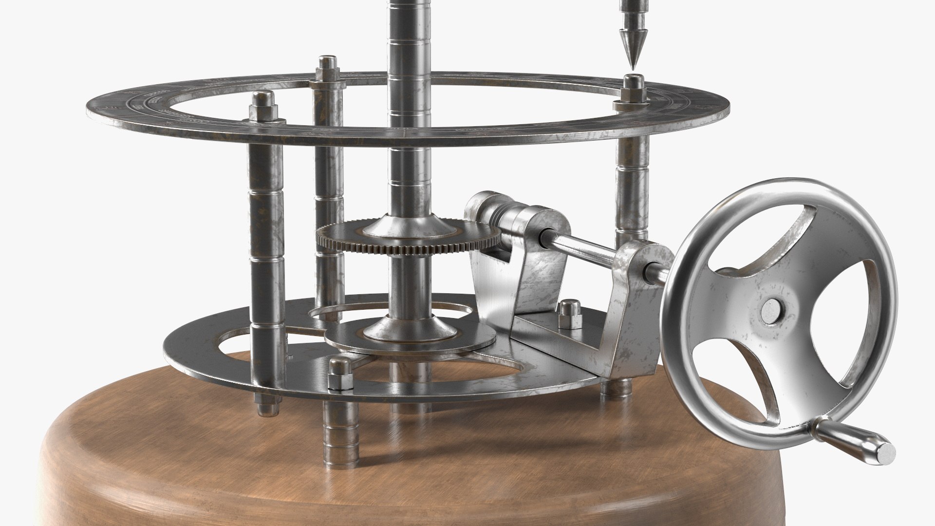 3D Steel Vintage Solar System Orrery - TurboSquid 2092954