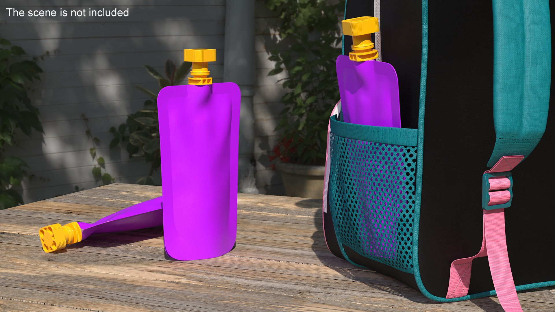 3D Model Purple Fruit Juice Pack With Spout - TurboSquid 2274258