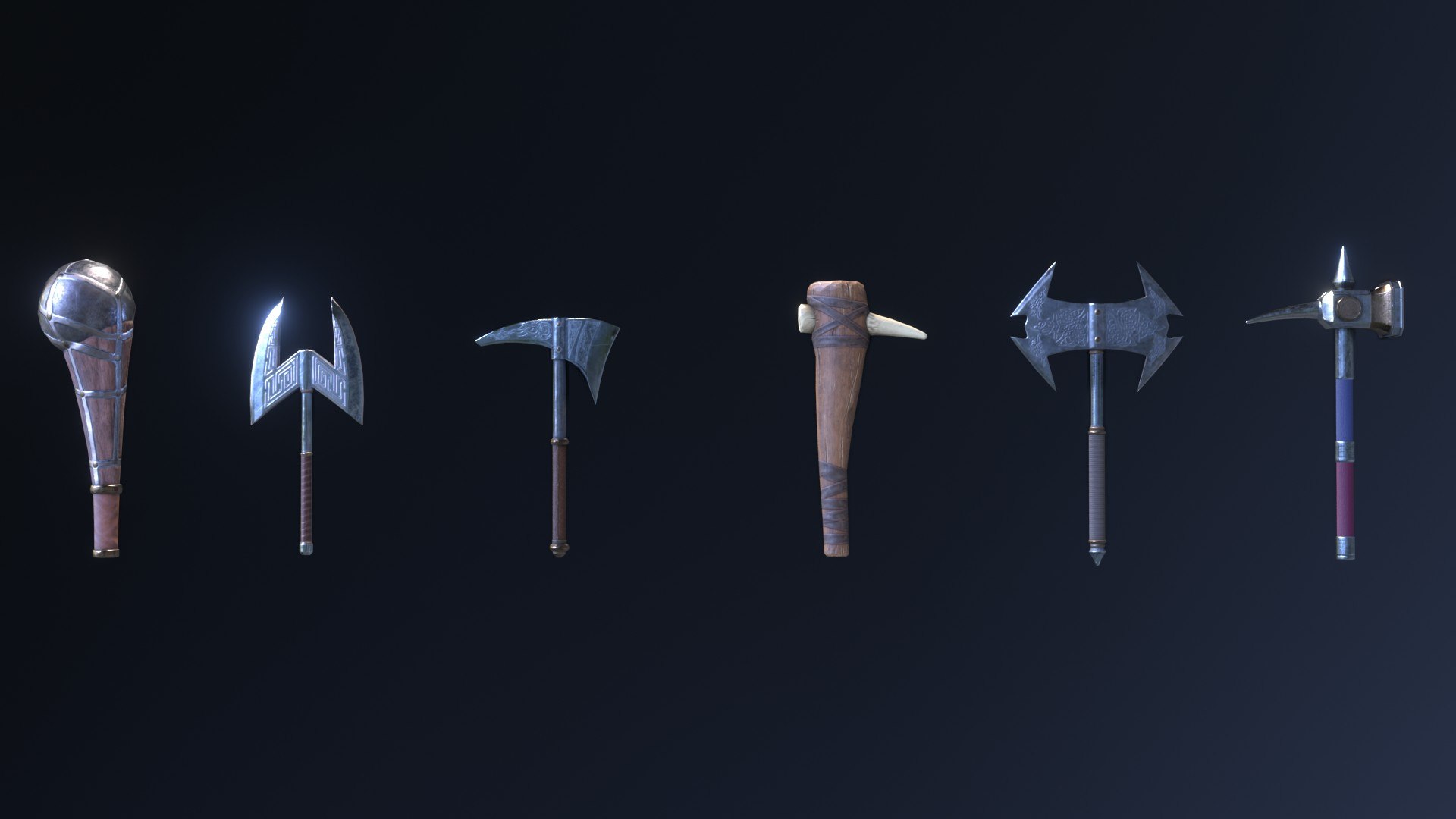 3D Fantasy Weapons - TurboSquid 1713083