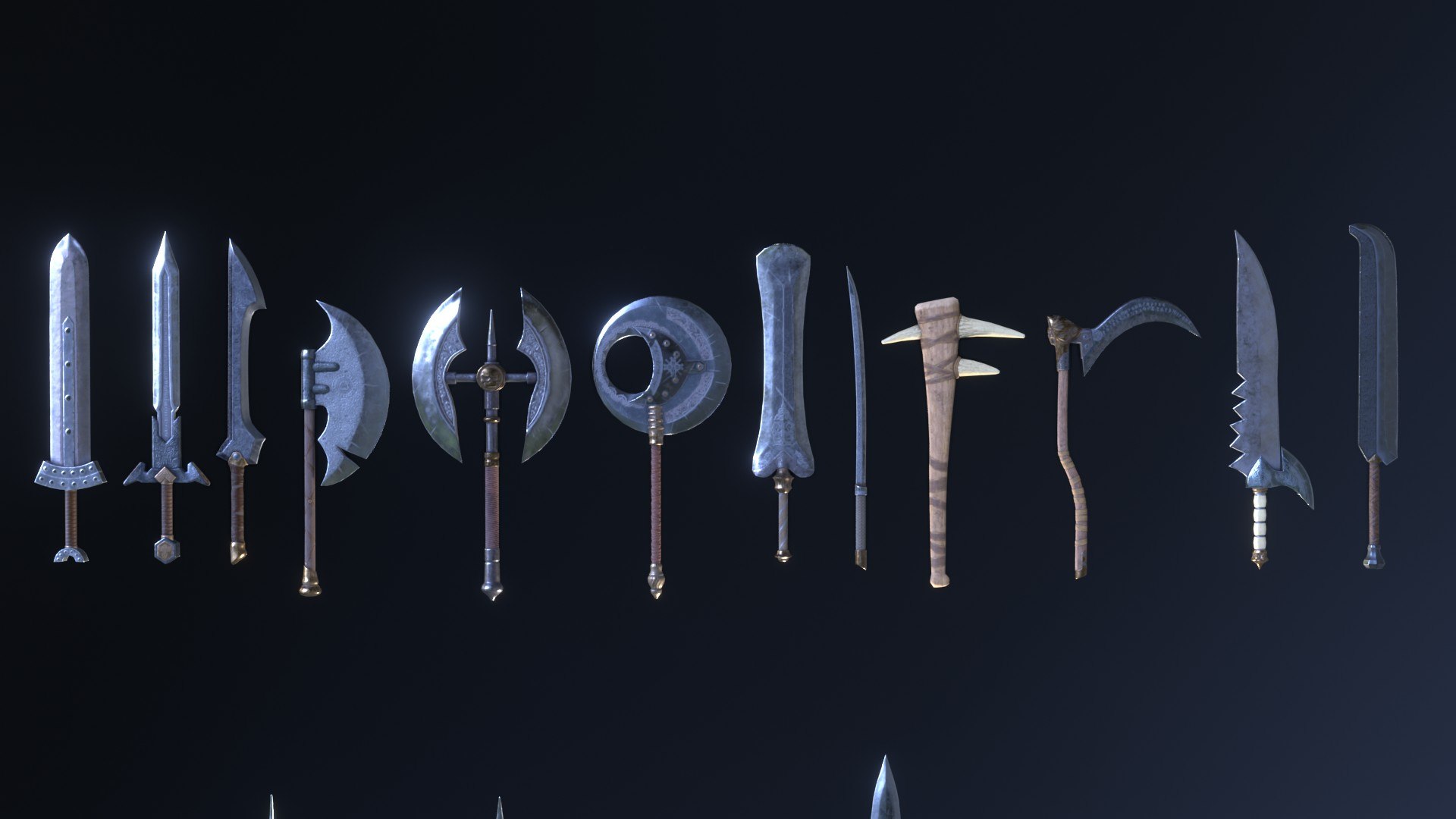 3D Fantasy Weapons - TurboSquid 1713083