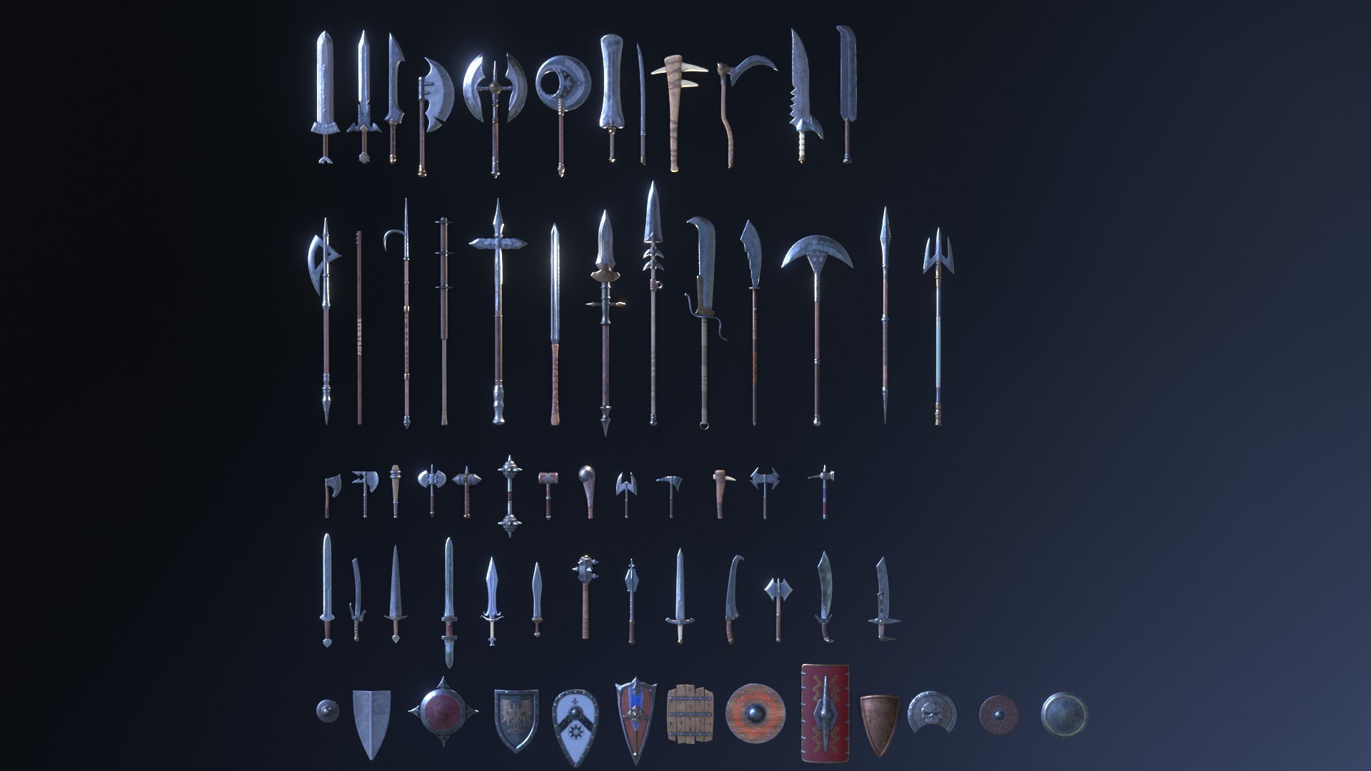 3D Fantasy Weapons - TurboSquid 1713083