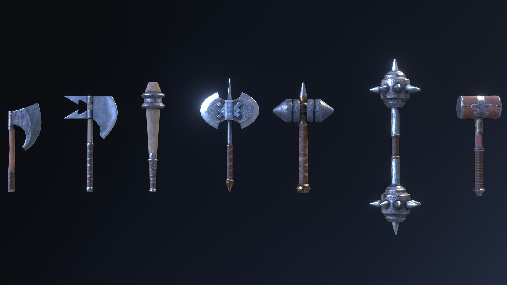 3D Fantasy Weapons - TurboSquid 1713083