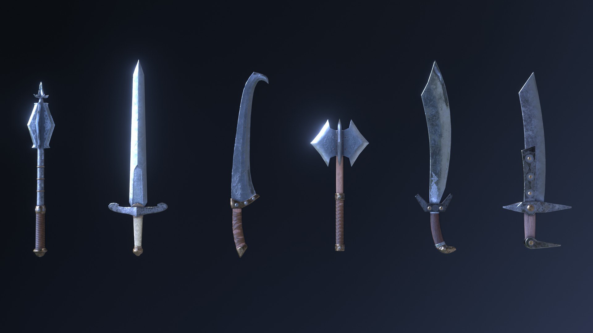 3D Fantasy Weapons - TurboSquid 1713083