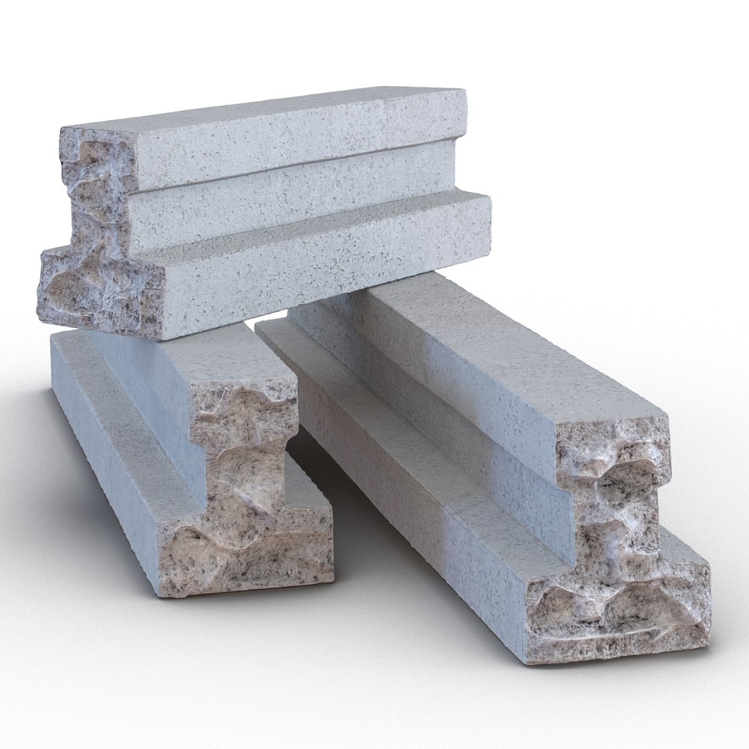 3D Concrete Elements - TurboSquid 1190665