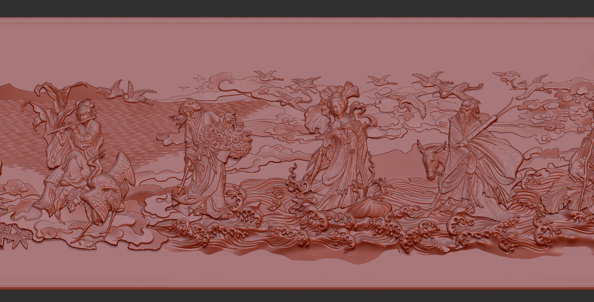 3D The Eight Immortals Crossing The Sea Model - TurboSquid 2122834