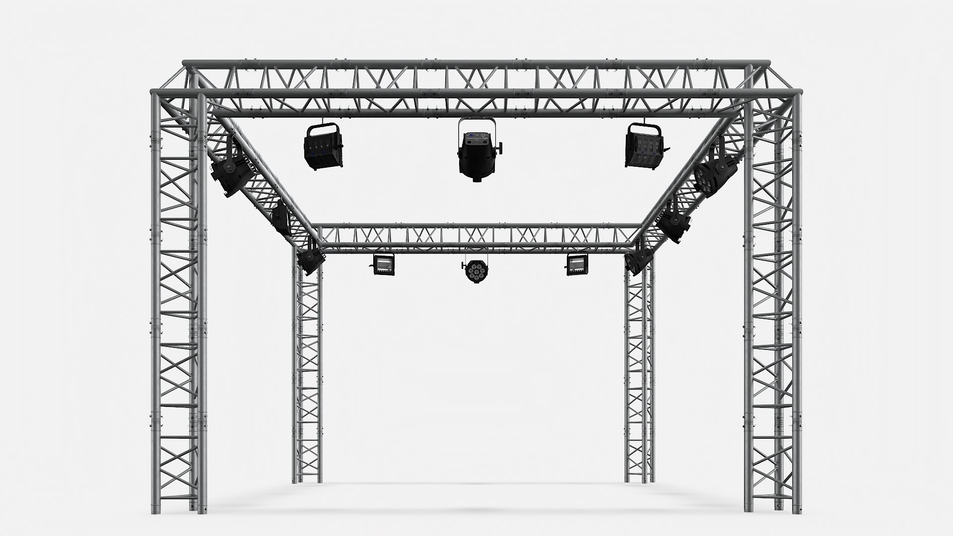 Truss Modular Lighting System Model - TurboSquid 2302453