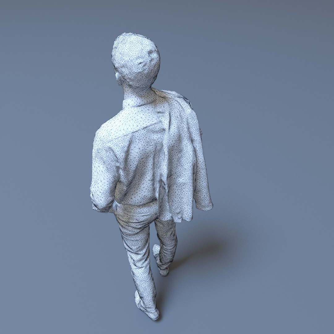 walking people human 3d model