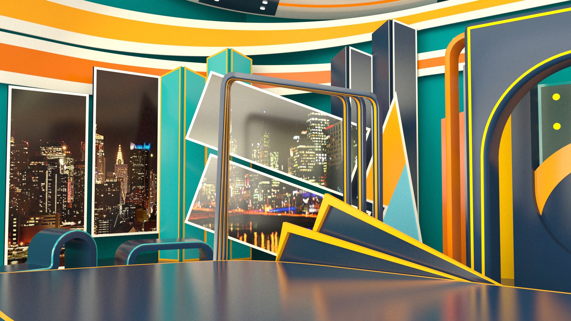 Tv Studio Design 3D model - TurboSquid 1769359