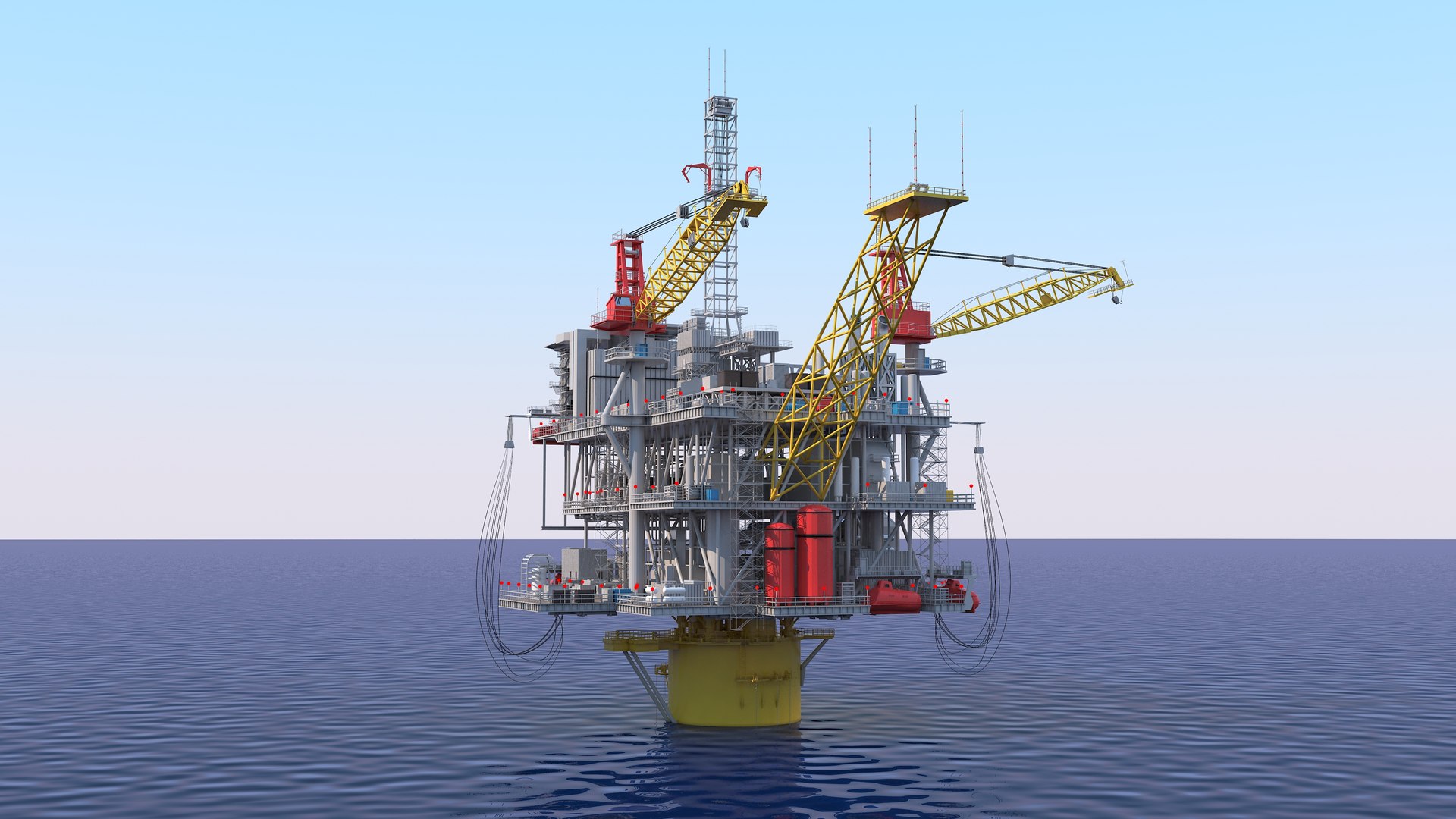 Shell Perdido Oil Platform Model - TurboSquid 2068054
