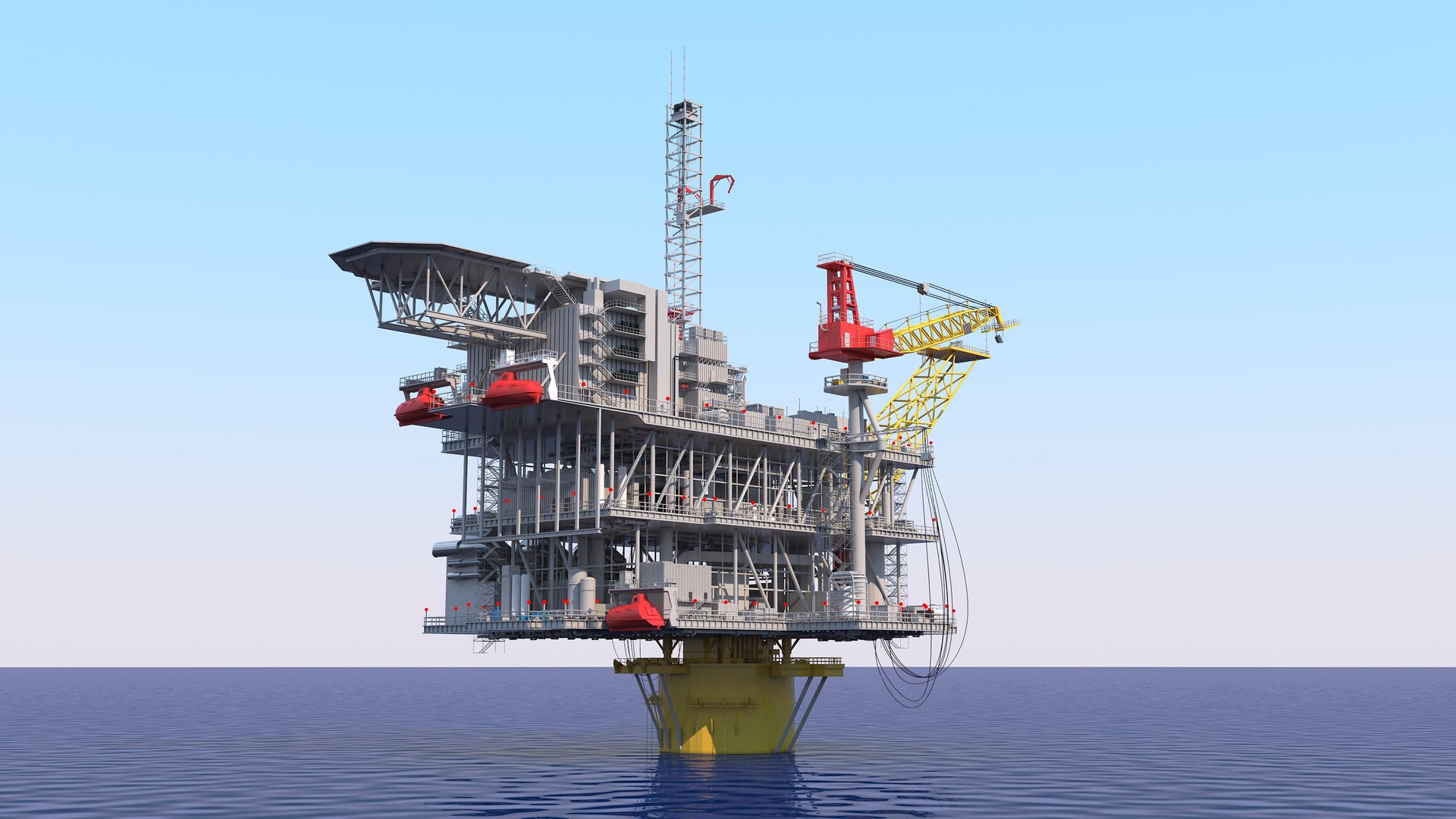 Shell Perdido Oil Platform Model - TurboSquid 2068054