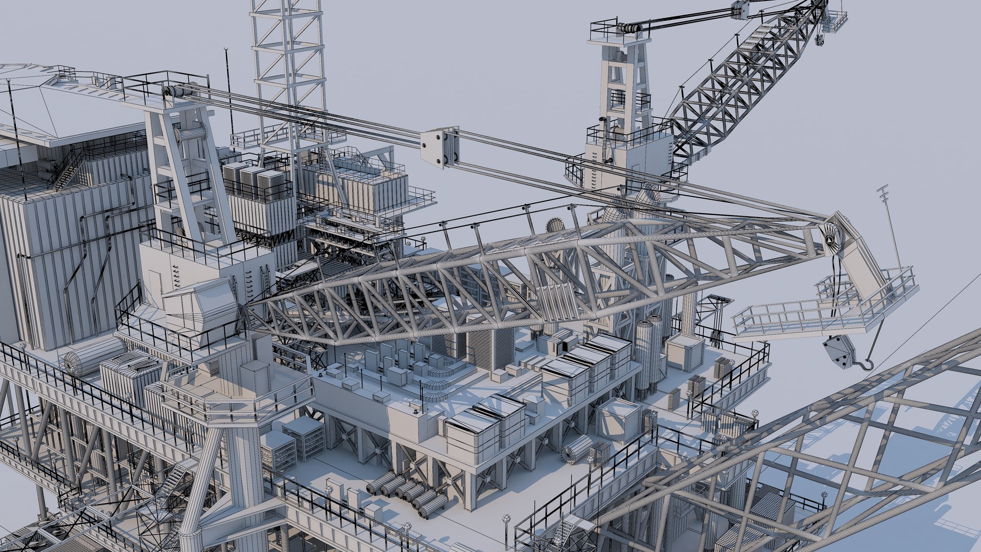 Shell Perdido Oil Platform Model - TurboSquid 2068054