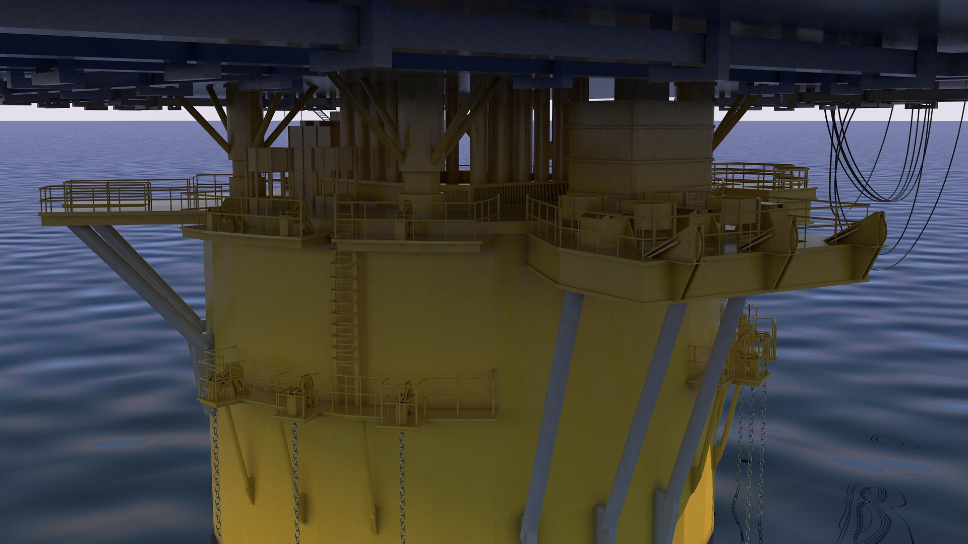 Shell Perdido Oil Platform Model - TurboSquid 2068054