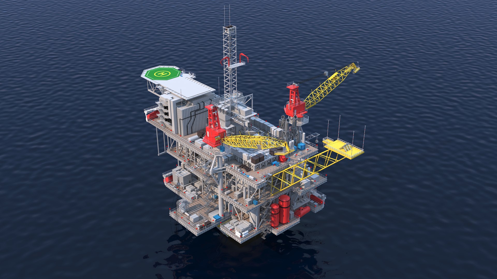 Shell Perdido Oil Platform Model - TurboSquid 2068054