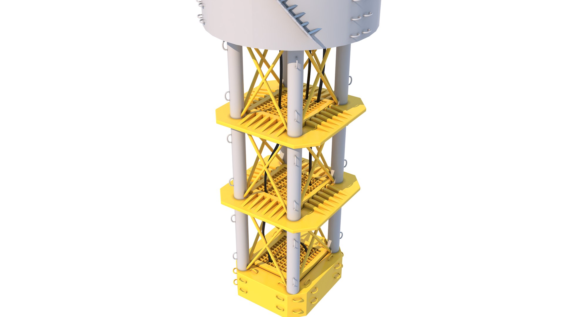 Shell Perdido Oil Platform Model - TurboSquid 2068054