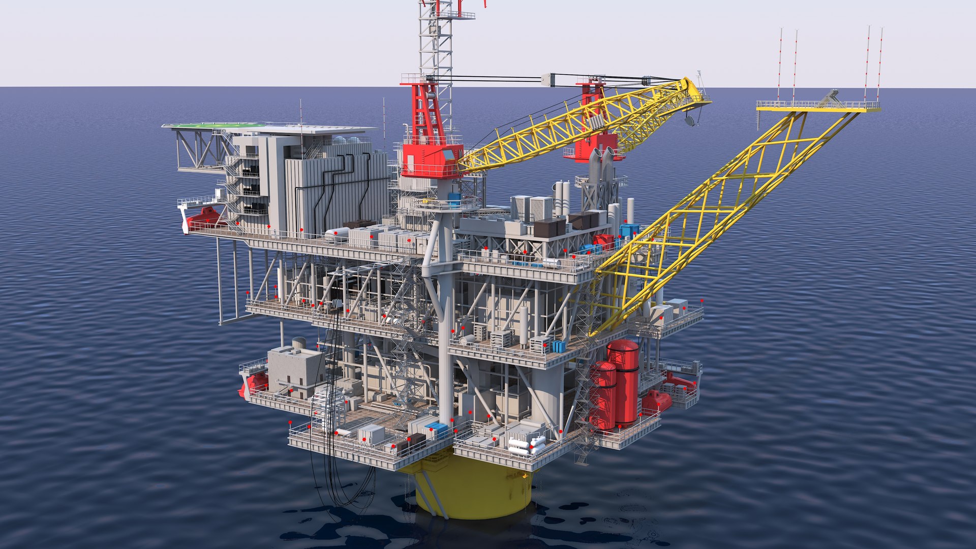 Shell Perdido Oil Platform Model - TurboSquid 2068054