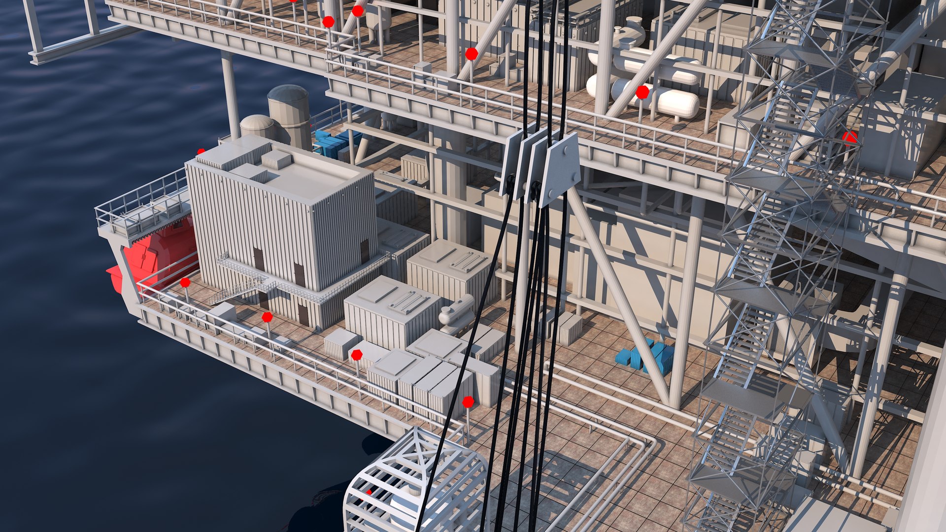 Shell Perdido Oil Platform Model - TurboSquid 2068054