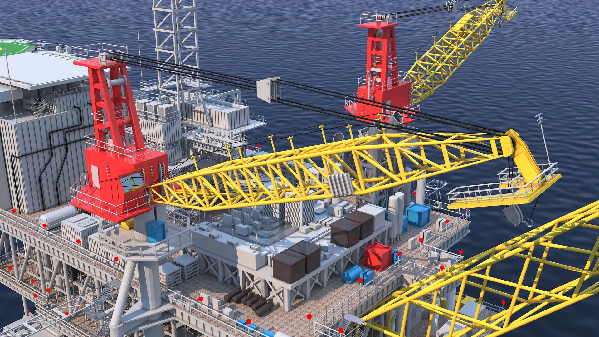 Shell Perdido Oil Platform Model - TurboSquid 2068054