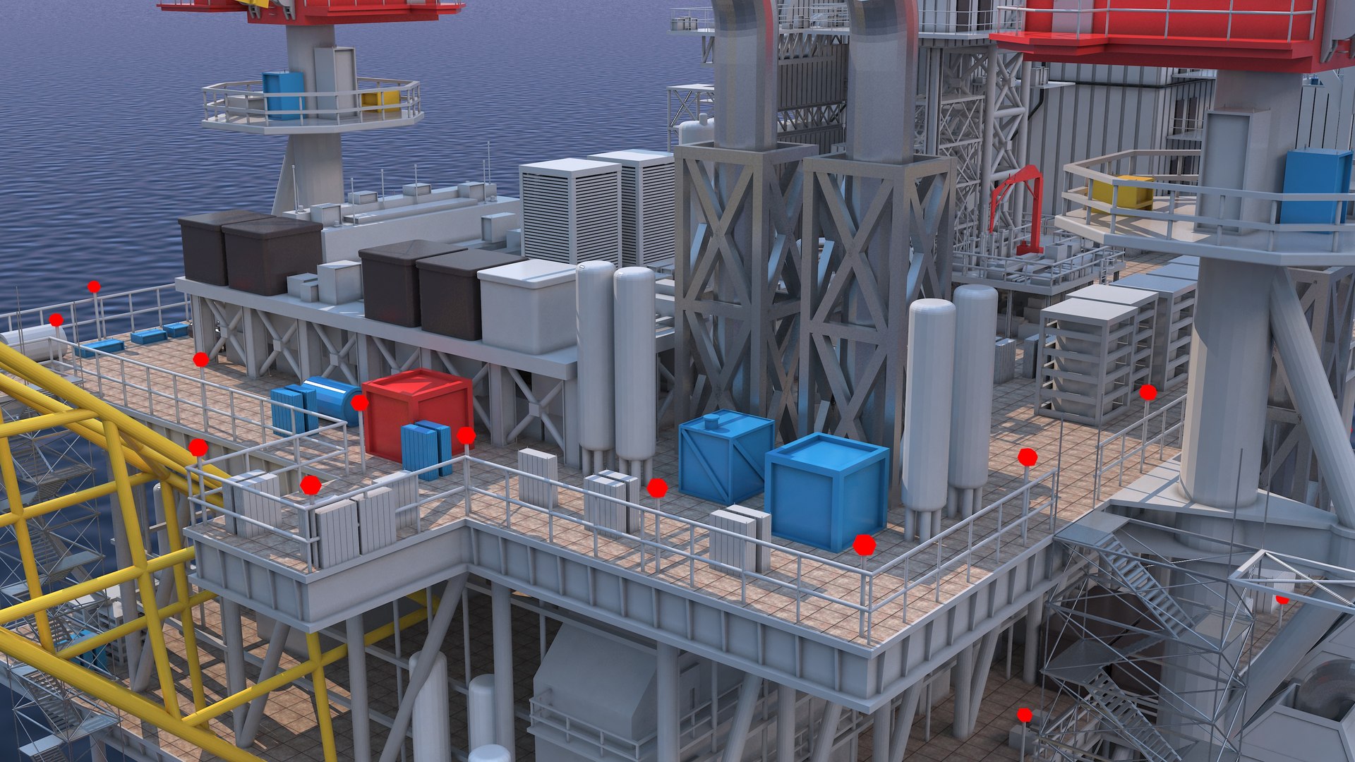 Shell Perdido Oil Platform Model - TurboSquid 2068054