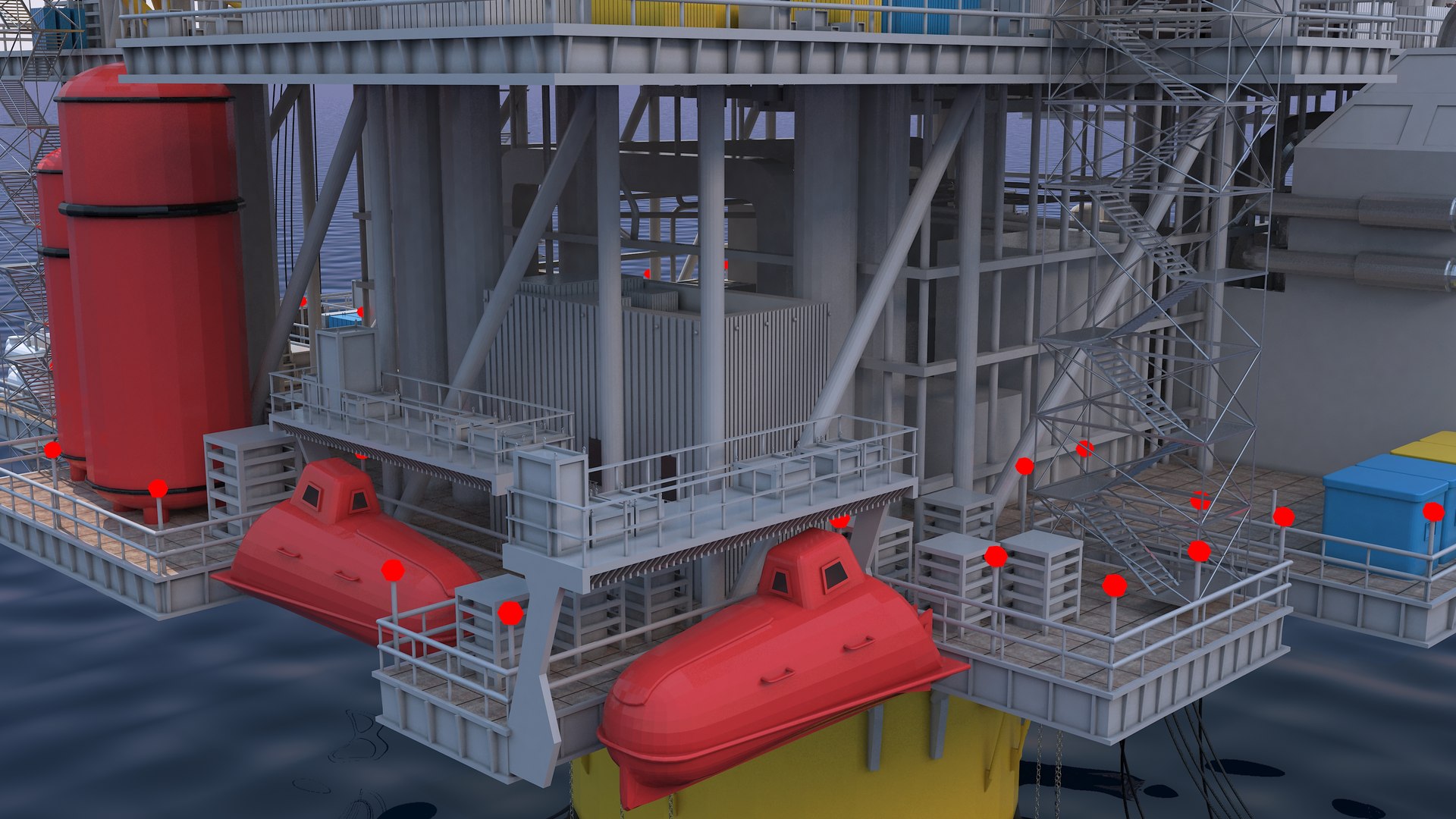 Shell Perdido Oil Platform Model - TurboSquid 2068054