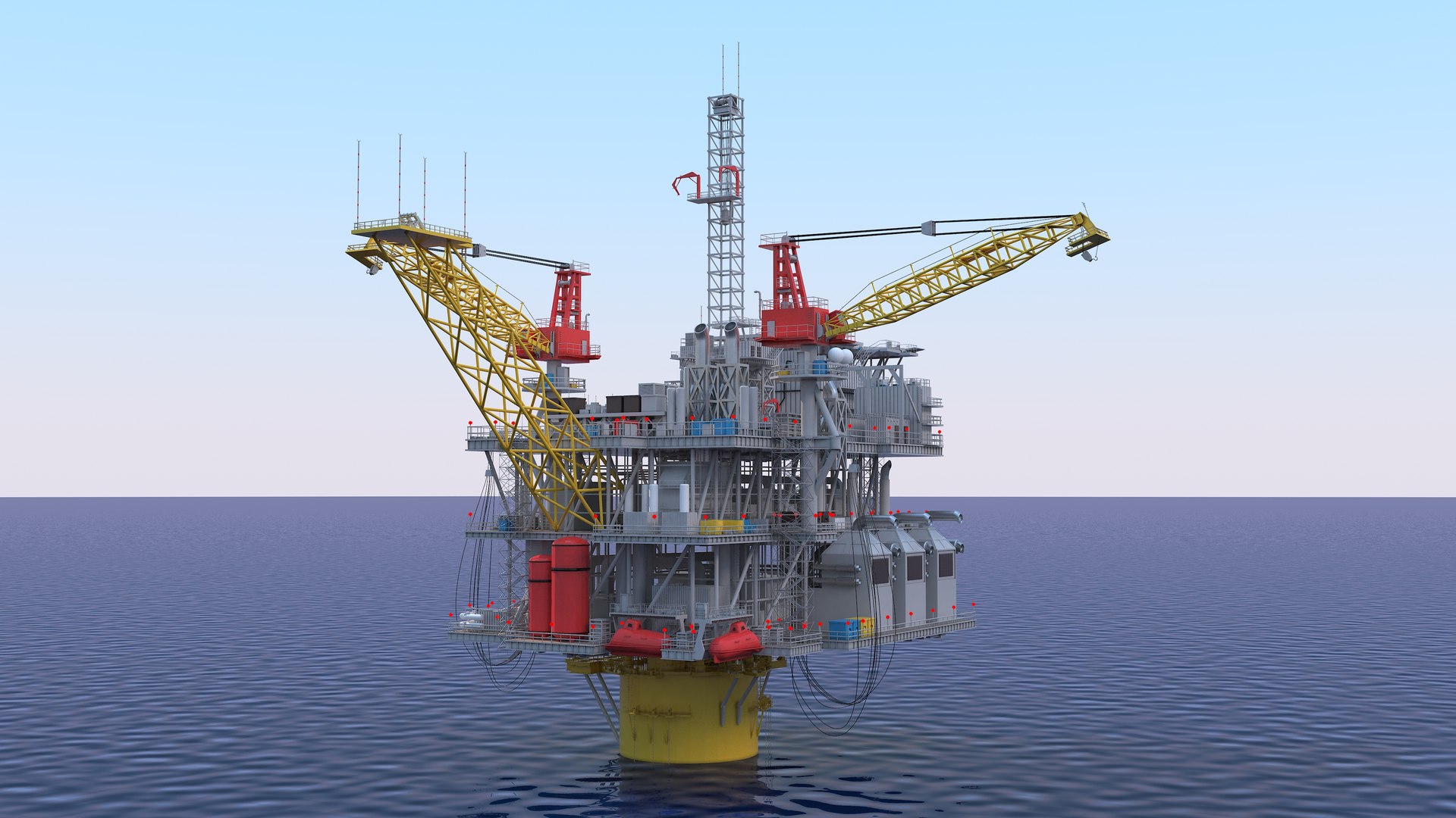 Shell Perdido Oil Platform Model - TurboSquid 2068054